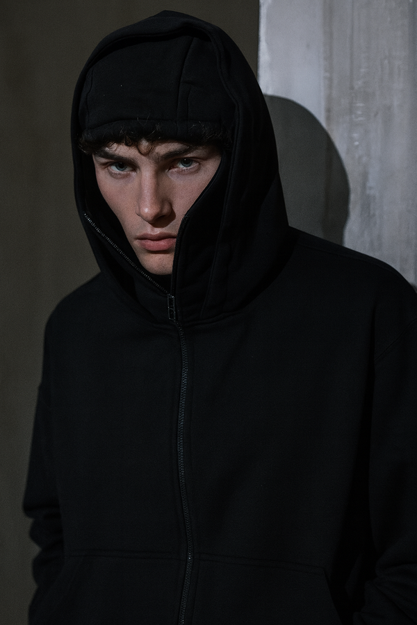 Phantom Techwear Zip Hoodie – Oversized Shiesty Streetwear Hoodie with ...